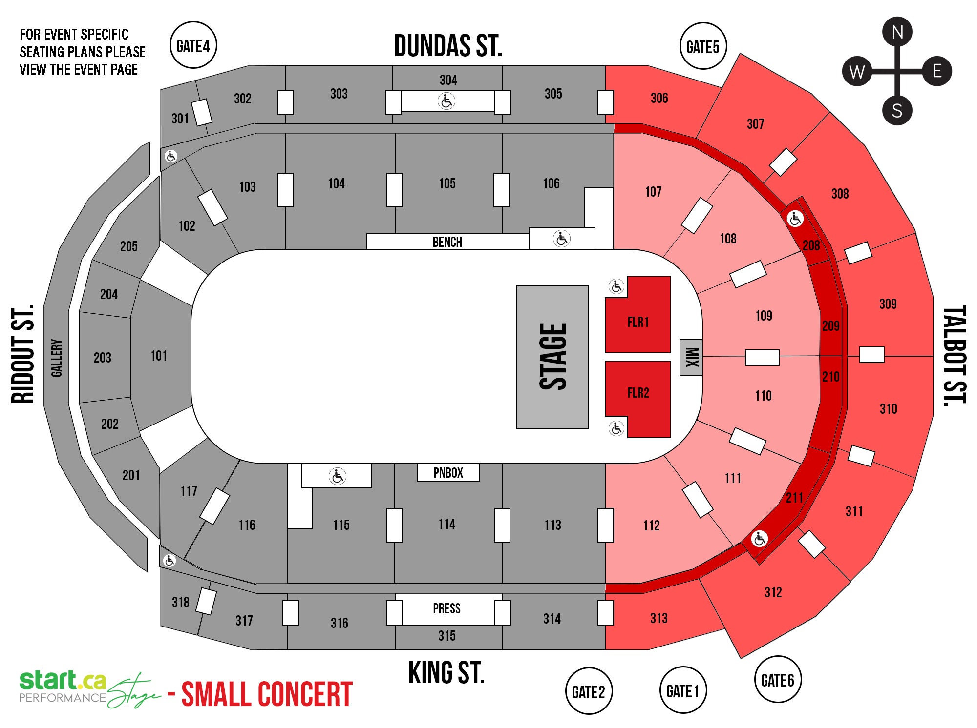Seating Charts | Canada Life Place